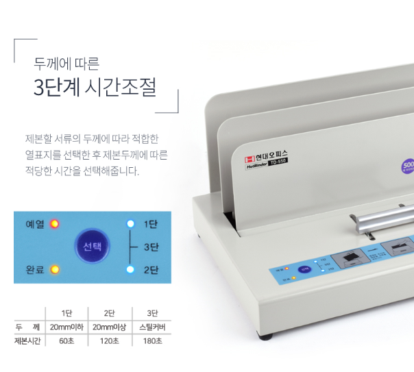 페이퍼프랜드 by 현대오피스 열제본기 TD-550 : 네이버 블로그