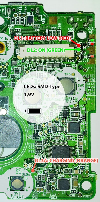 닌텐도 GBA SP 전원 LED 개조??수리 완료 : 네이버 블로그
