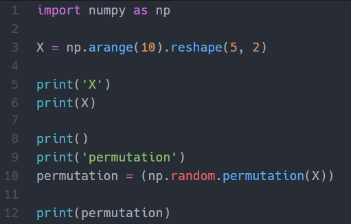 Python numpy.random.permutation() : 네이버 블로그