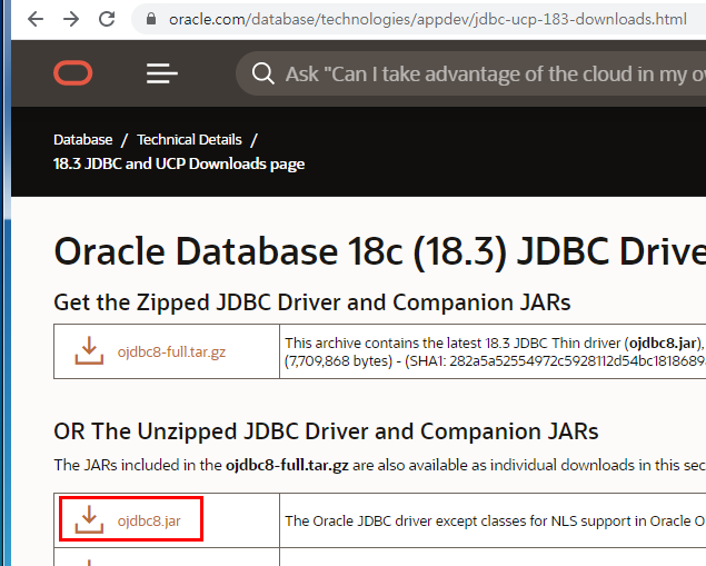 Connect To Oracle Db Via Jdbc Driver