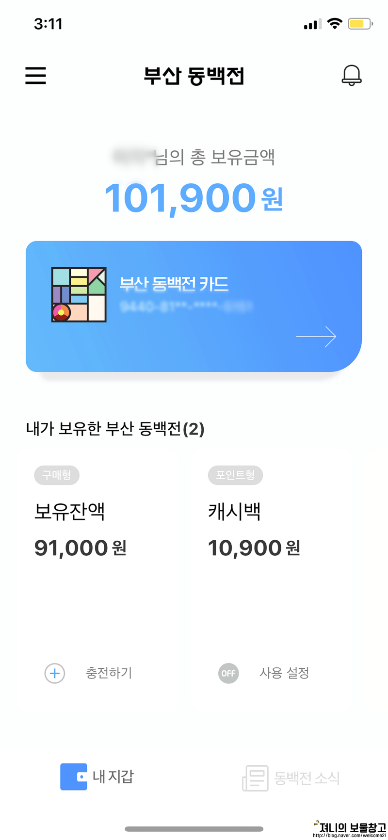 부산 지역화폐 동백전 카드 발급 후 가맹점 사용 후기 네이버 블로그