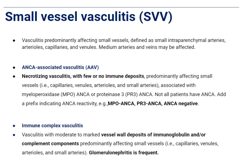 Vasculitis 1탄 - Vasculitis Classification : 네이버 블로그