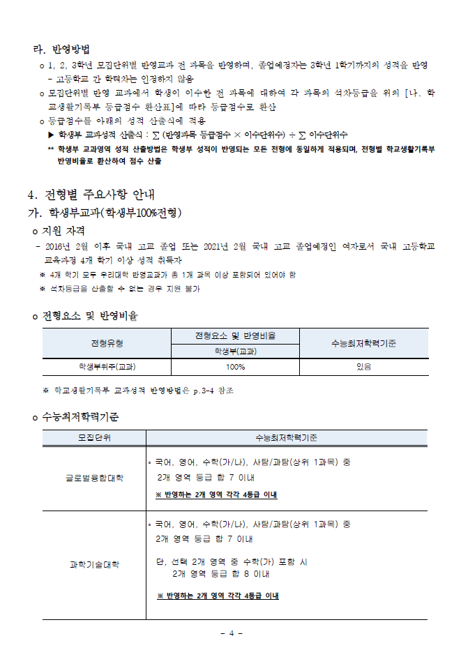 덕성여자대학교 2021학년도 대학 입시요강 알아보기 네이버 블로그