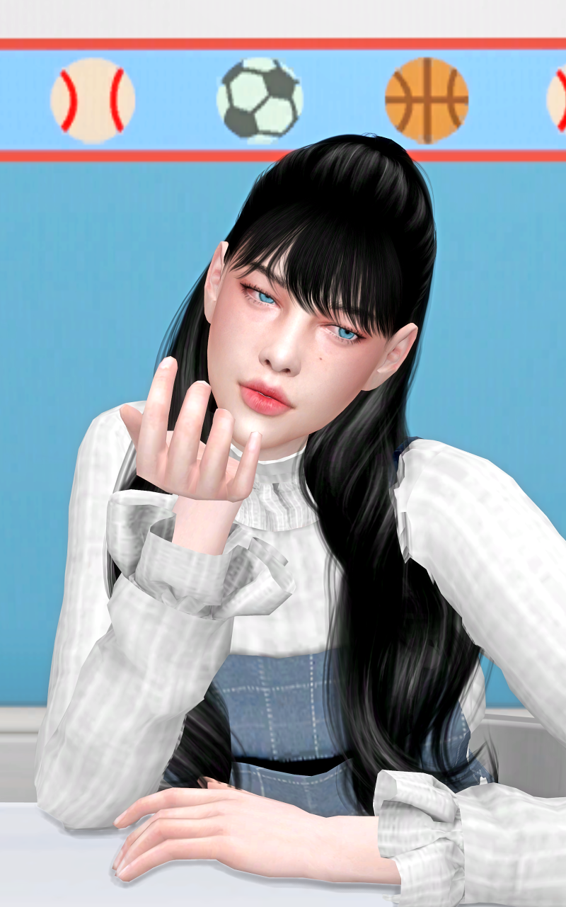 [SIMSRI] TS4 SINGLE POSE - CUTE JENNIE : 네이버 블로그