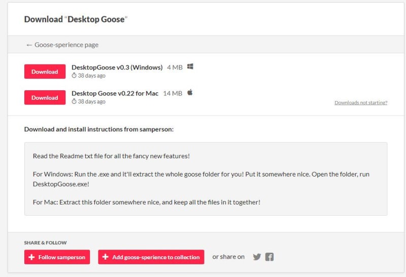 Desktop Goose 설치방법 및 리뷰 : 네이버 블로그