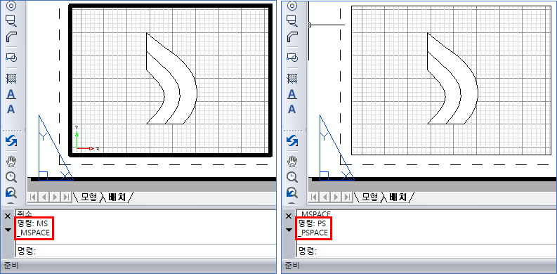 Cadian 오토캐드 배치탭 모형탭 설정 Mspace Mview Vpmax 네이버 블로그