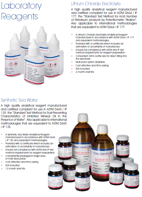 Paragon Scientific Certified Reference Materials (CRMs) and Standards ...