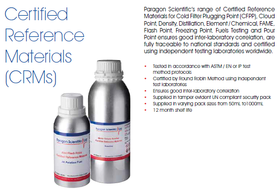 Paragon Scientific Certified Reference Materials (CRMs) and Standards ...