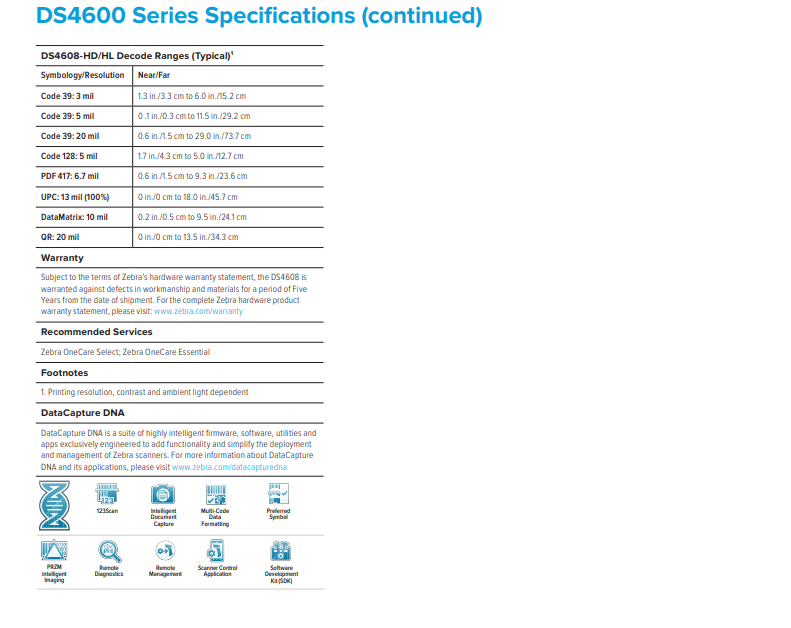 [데이타온] Zebra DS4600 시리즈 DS4608 1D 2D 바코드 스캐너 : 네이버 블로그