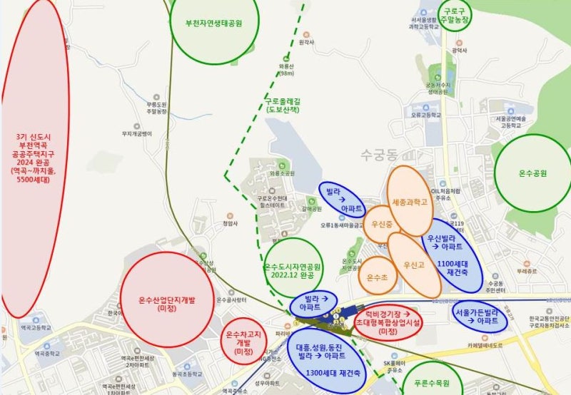 온수역세권개발 구로온수힐스테이트 임장 및 온수역 개발계획 입지분석 네이버 블로그