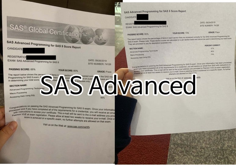SAS Advanced 자격증 공부 내용 및 방법 : 네이버 블로그