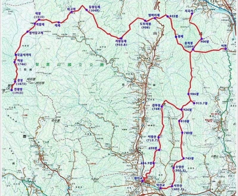 지리산 태극종주 1구간 (덕산교 -> 밤머리재) : 네이버 블로그