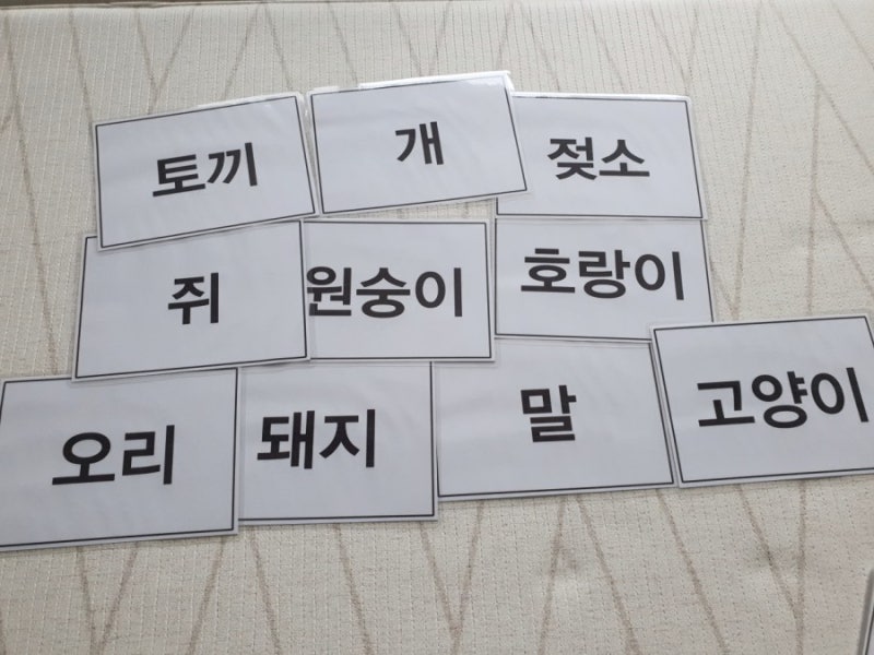 엄마표 낱말카드 만들기 그림과 한글을 한 번에 Ok 네이버 블로그