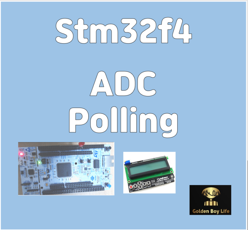 (STM32F4 순한 맛집 ) ADC 폴링 (with LCM1602) : 네이버 블로그