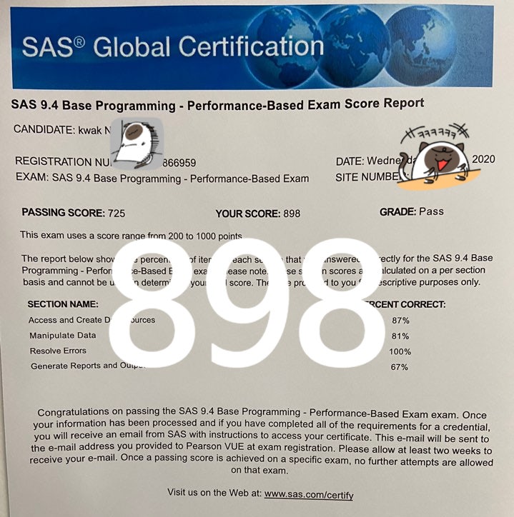 SAS BASE 자격증 (performance based) 실습 기반 / sas인강 : 네이버 블로그
