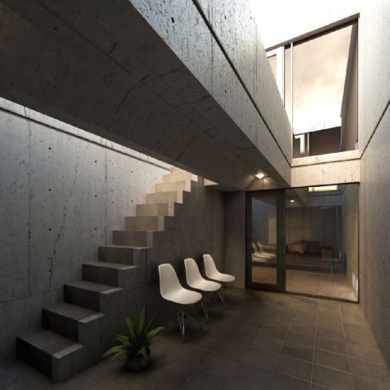 다다오 안도의 아즈마하우스(스미요시 나가야), azuma house, osaka by tadao ando, 1976 : 네이버 블로그