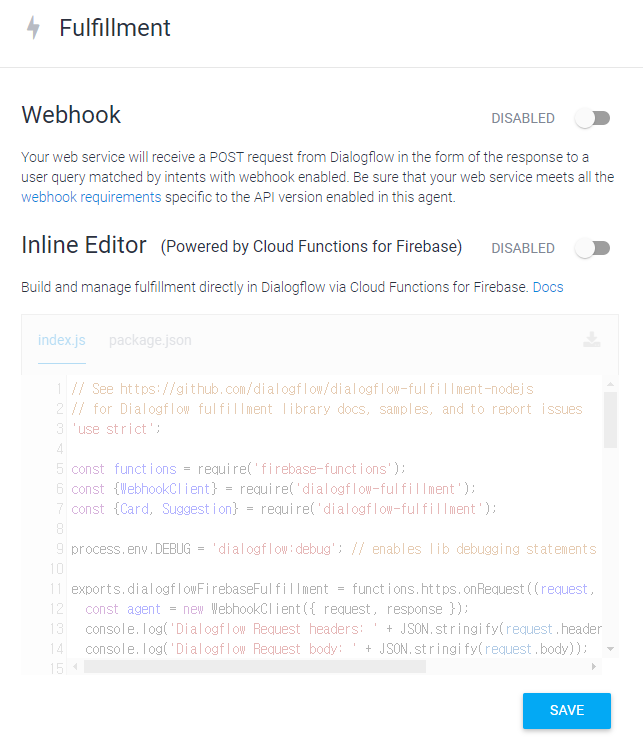 10. Dialogflow Fulfillment : 네이버 블로그