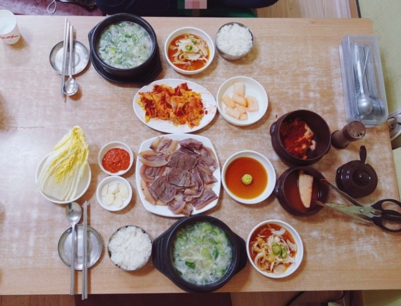 대전 맛집 선화동 소머리 해장국 매콤한 실비김치와 수육 맛집 네이버 블로그