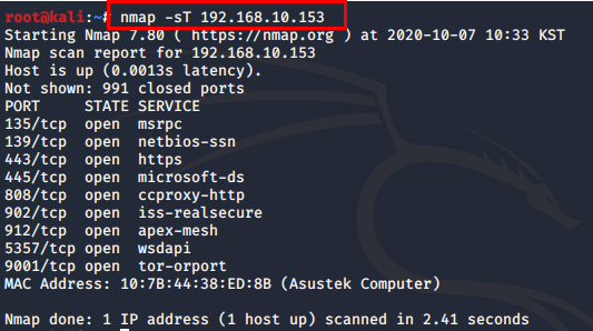 Kali Linux 를 통한 Nmap Port Scanning : 네이버 블로그