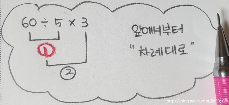 5학년 자연수의 혼합계산 덧셈뺄셈이 섞여있는 식 곱셈나눗셈이 섞여있는 식 네이버 블로그