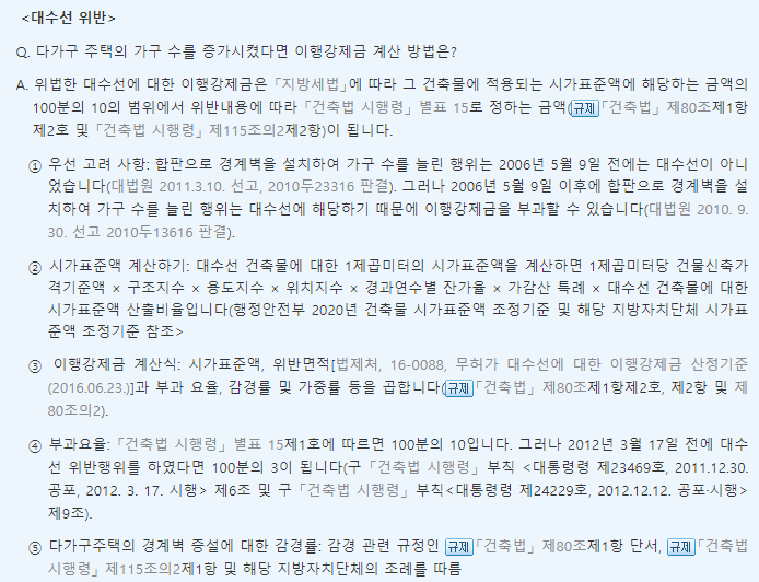 위반건축물 이행강제금 유형 및 계산 방법 참고 네이버 블로그