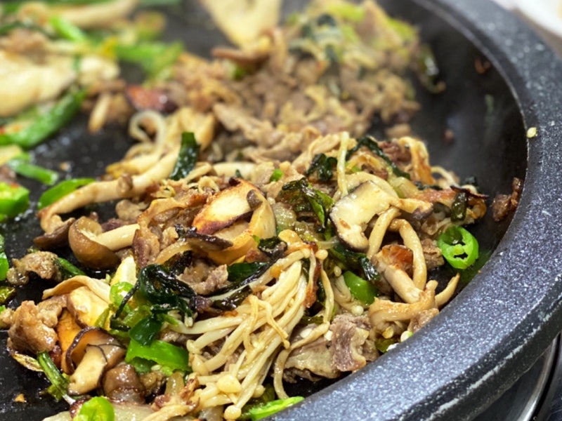 맛집 진주시 금산면 산더미야채 오리불고기 월아산자락 네이버 블로그