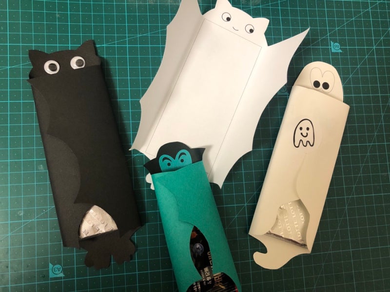 할로윈데이 포장 할로윈 선물 집에서 간단히 네모 바 초콜렛 포장하기 무료도안 공유 네이버 블로그