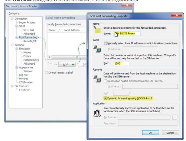 Windows환경 SecureCRT 사용하여 SSH Dynamic Port Forwarding 구현하기 : 네이버 블로그