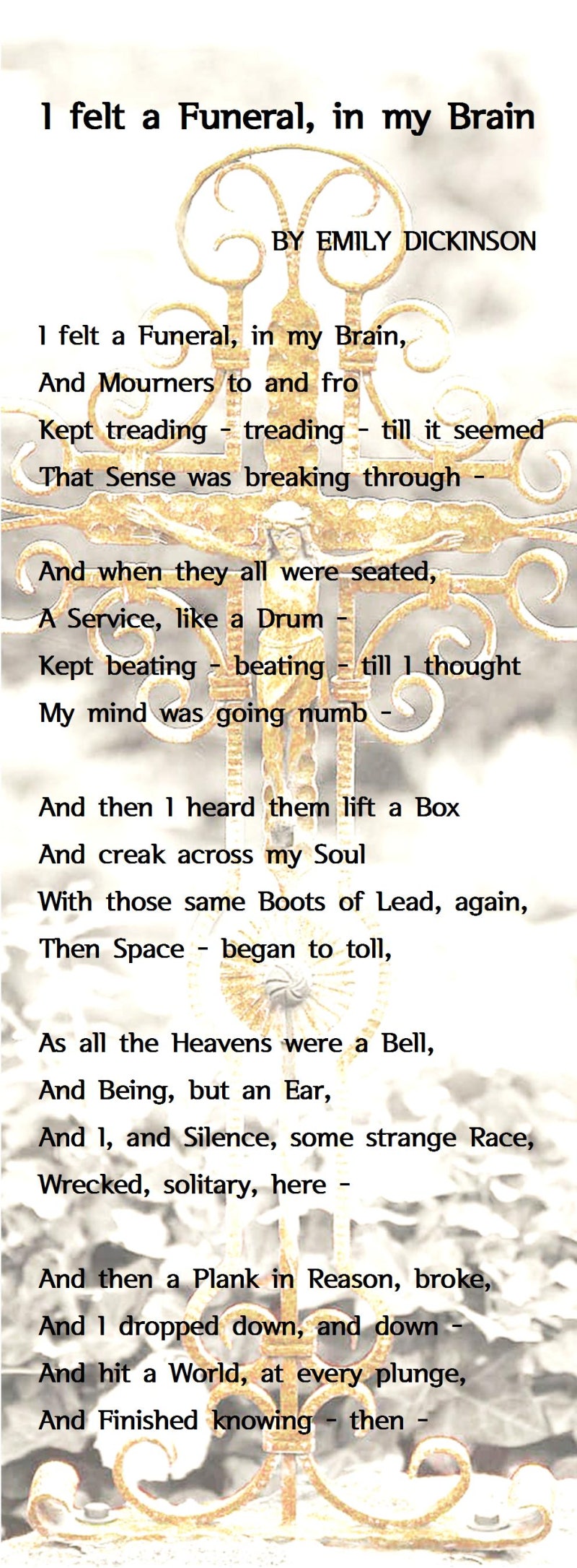 I felt a Funeral, in my Brain, 에밀리 디킨슨 (Emily Dickinson) : 네이버 블로그