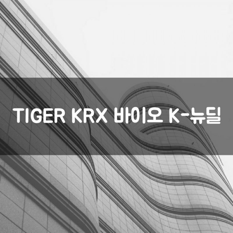 TIGER타이거 KRX바이오K-뉴딜 ETF 분석 : 네이버 블로그