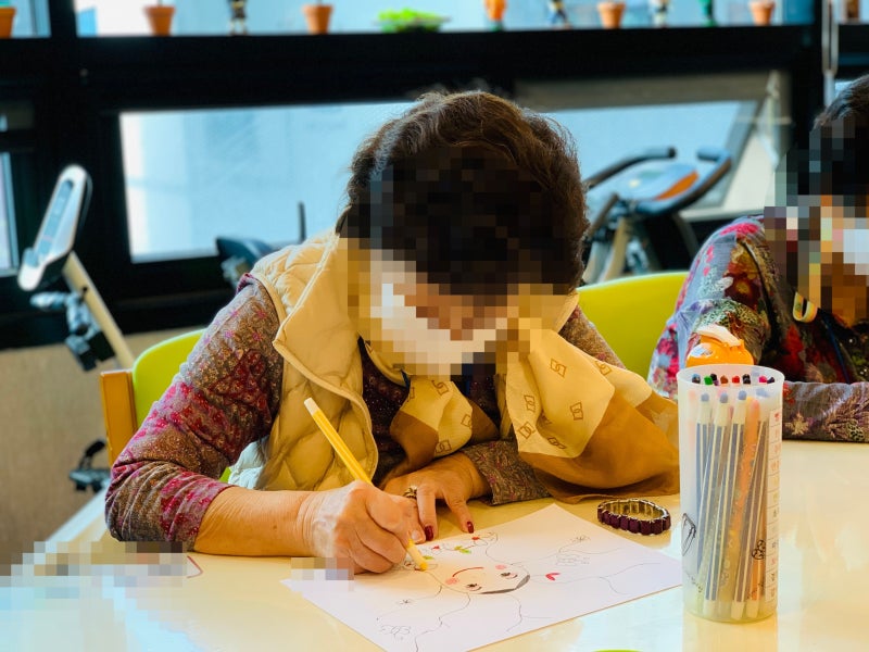 식사동주간보호센터미술프로그램에바알머슨 따라하기시니어데이케어 주은 일산센터 네이버 블로그