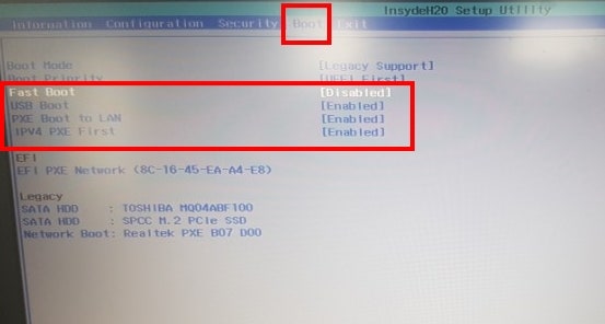 부팅 시 start PXE over IPv4, press [ESC] to EXIT : 네이버 블로그