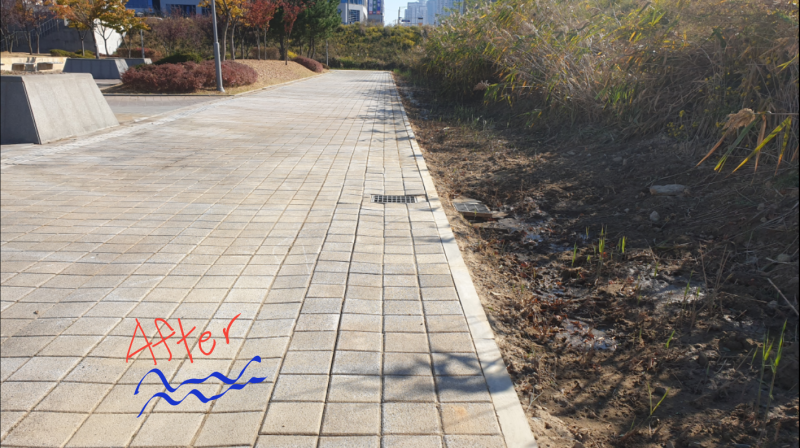 ☎♪호수공원 內 보도블럭 잡초 예초 제초 작업 이끼 제거 작업 네이버 블로그