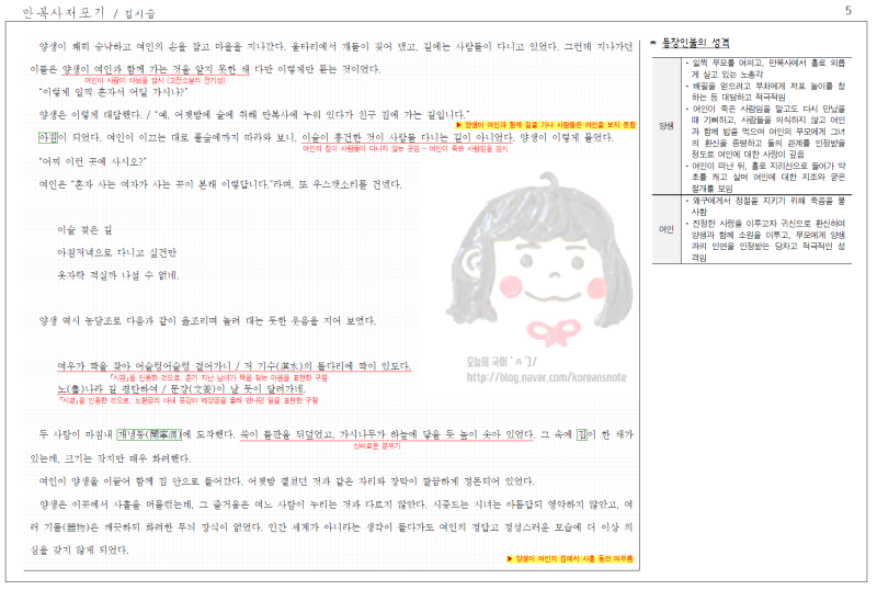만복사저포기김시습 해설과 기출문제 오늘의 국어 네이버 블로그