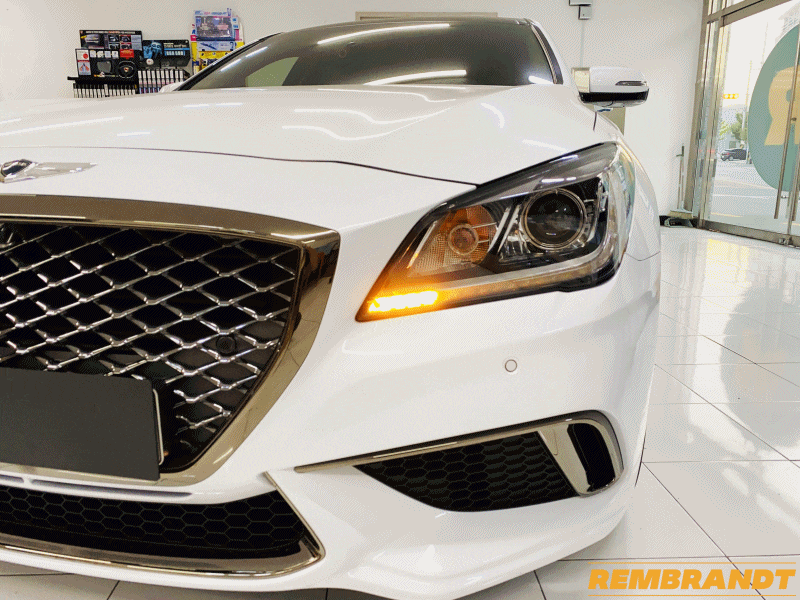 제네시스DH/G80 역동적인 무빙턴시그널로의 변화-! 렘브란트튜닝 구미 : 네이버 블로그