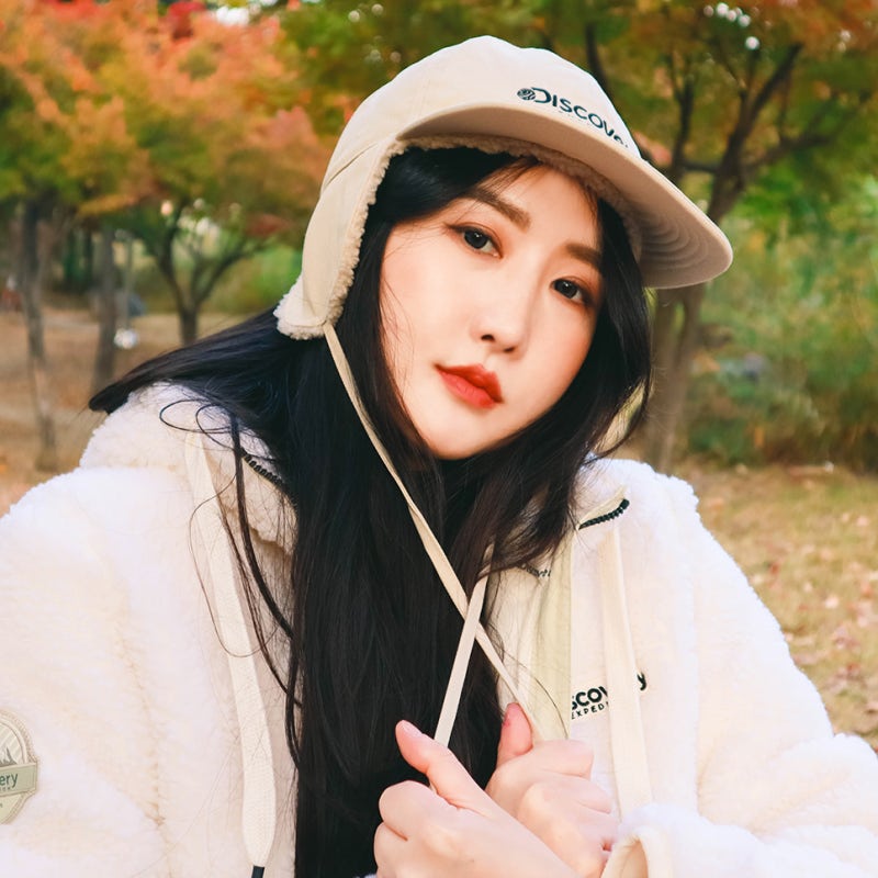 디스커버리 양털 후리스 집업 테크 플리스 자켓 And 뽀글이 모자 여성 코디 네이버 블로그