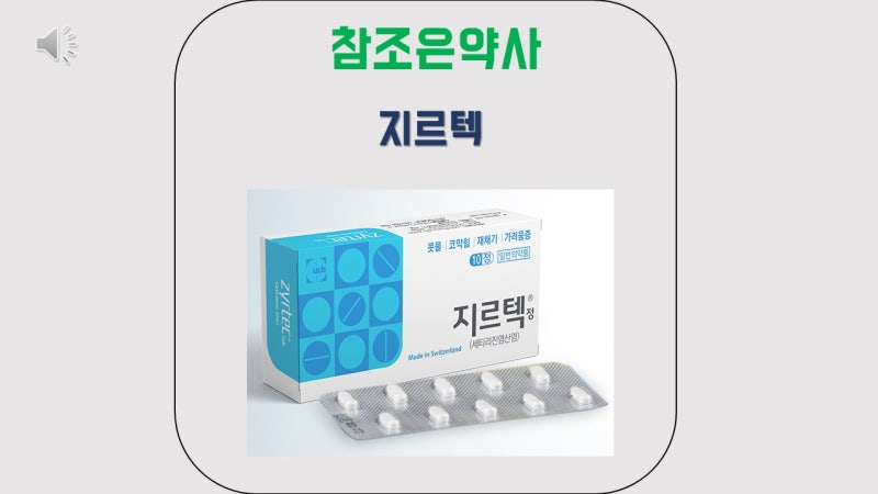 알레르기성 비염 피부염 약 지르텍 효과 복용법 부작용 네이버 블로그