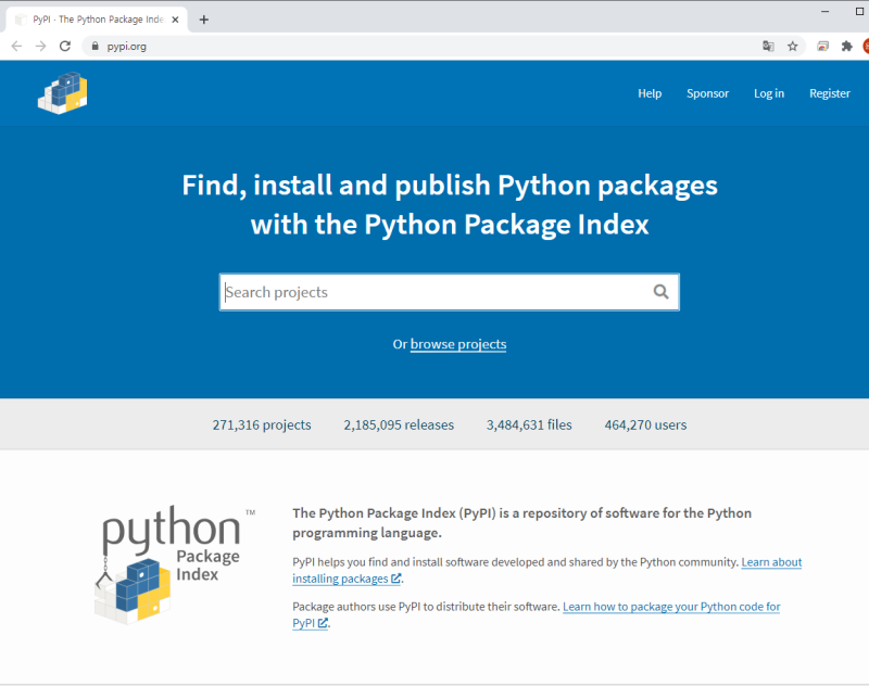 파이썬 pip으로 PyPI(Python Package Index) 내 패키지 및 모듈 설치하기 - pip install 명령어 : 네이버 블로그