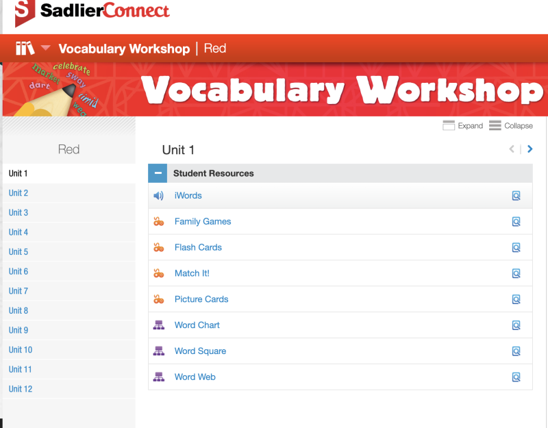 Vocabulary Workshop 사이트 활용 방법/ Red : 네이버 블로그