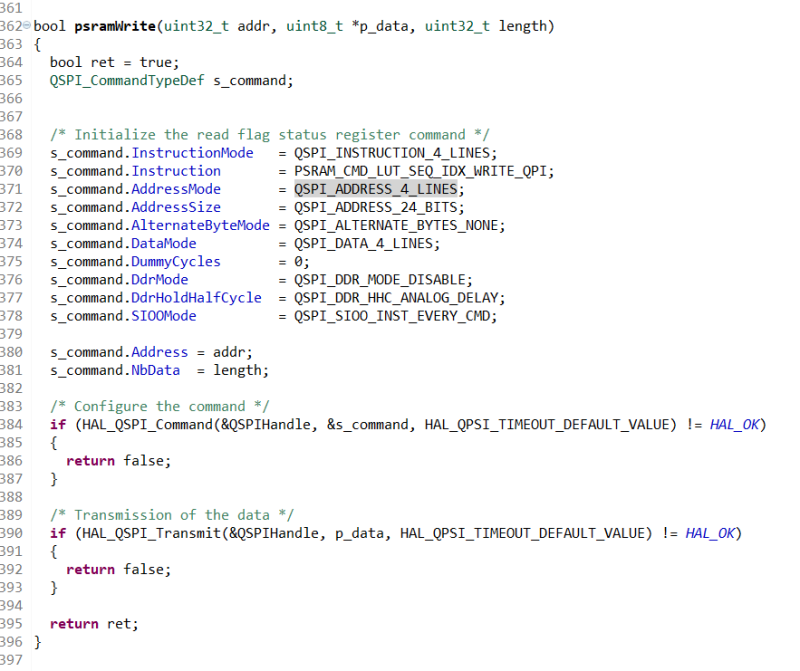 STM32H7 에서 QSPI PSRAM Read/Write : 네이버 블로그