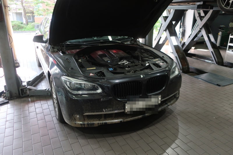 대대적 정비 Bmw 740i 엔진오일 누유 및 엔진마운트 흡기크리닝 경고등 수리 등 오산 동탄 수원 수입차정비 잘하는곳