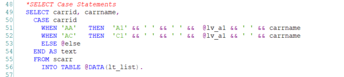 [SAP ABAP] SELECT CASE : 네이버 블로그