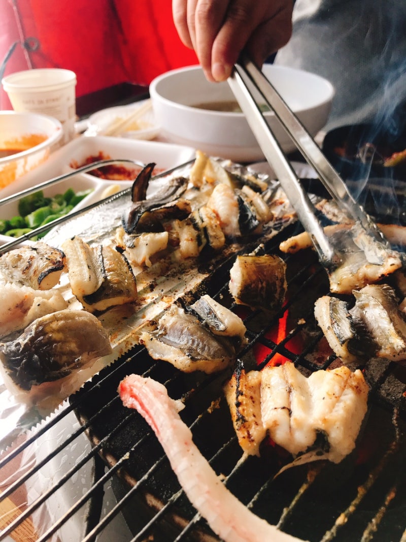 부산 맛집 기장 월전장어구이 포장마차촌 네이버 블로그