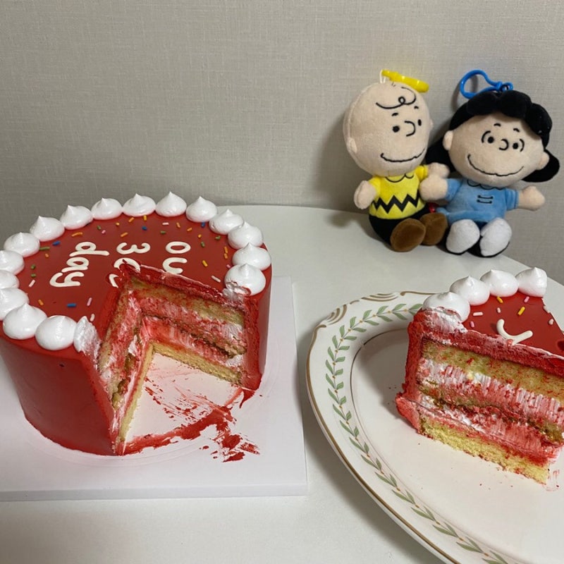 [구월동 레터링 케이크] 너무나 만족스러웠던 레터링 케이크 주문제작 후기! "휘피" : 네이버 블로그