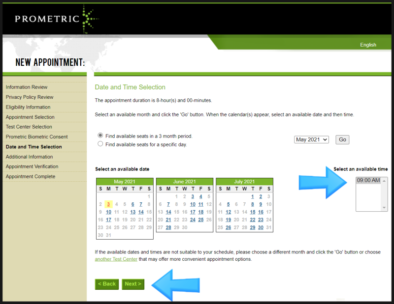 [USMLE Step 1] 3. 시험 날짜 지정하기 feat. Prometric center : 네이버 블로그