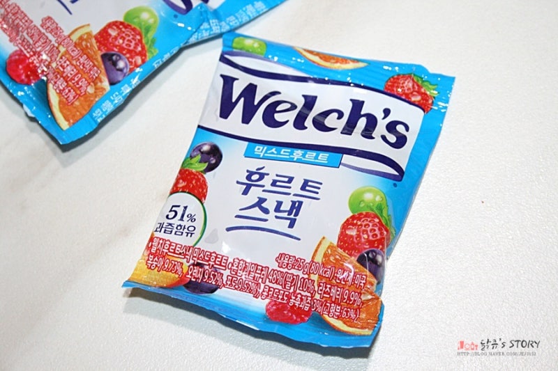 농심 웰치 후르트스낵 믹스드후르츠 과일맛 젤리 추천 네이버 블로그