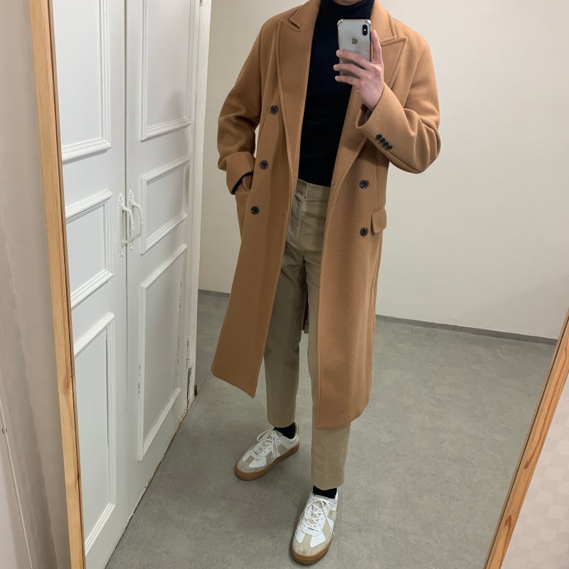 남자 베이지 코트 코디 유뱅의 데일리룩 블로그 네이버 블로그