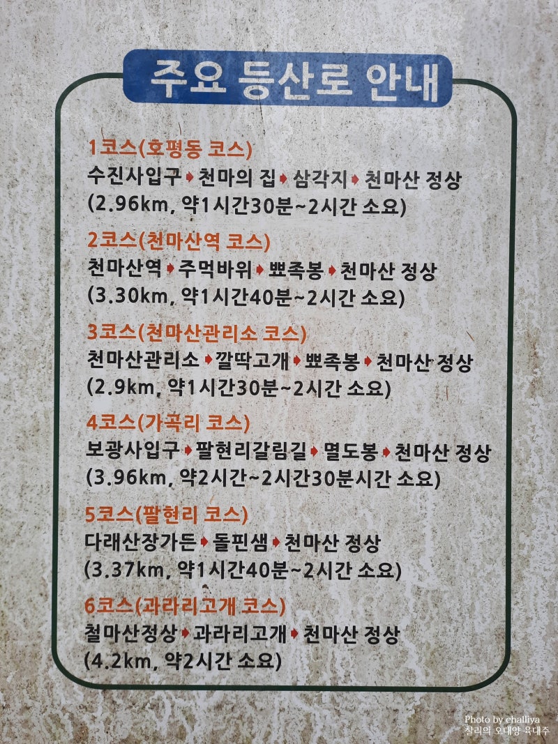 남양주 천마산 최단 등산코스 천마산역~정상~수진사 호평동 네이버 블로그