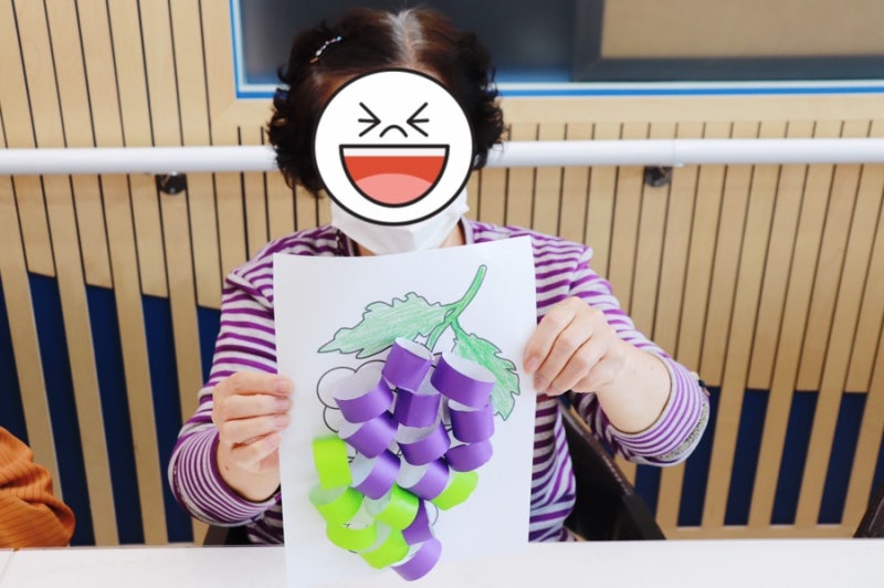 파주데이케어 어르신유치원 삼성재활주간보호센터 인지활동 포도 만들기 네이버 블로그