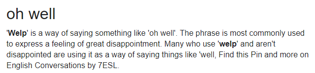 DAY65[영어 슬랭] Welp : 네이버 블로그